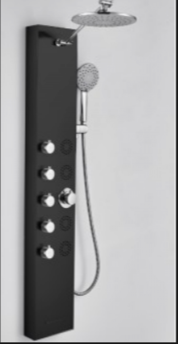 Black Stainless Steel Shower Panel , Showers Plus Online Shop - Showers ...